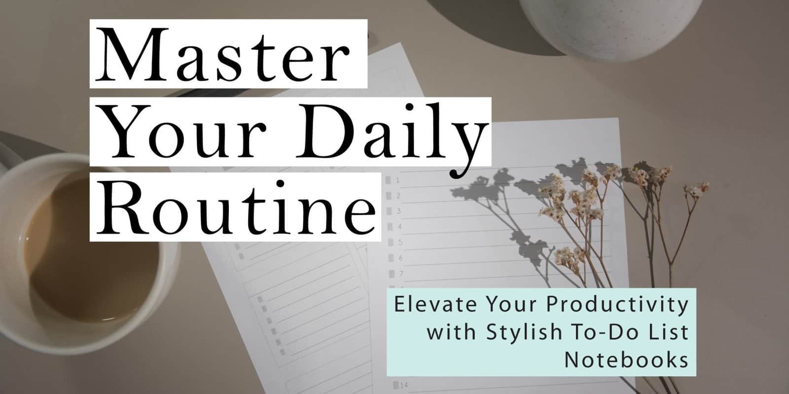 Stylish To-Do List Notebooks: Master Your Daily Routine