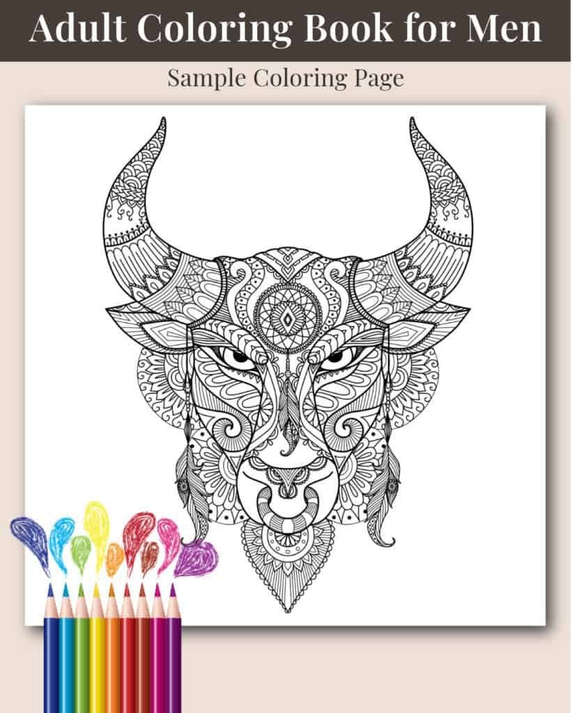 The Ultimate Adult Coloring Book for Men Volume I - Cute Notebooks ...